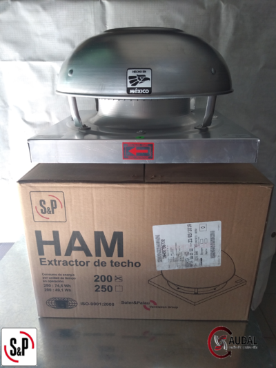 Extractor de aire para techo tipo hongo modelo HAM 200 - Extractores de ...